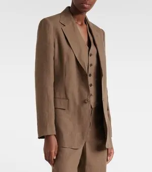 Ralph Lauren Jaiden Linen Vest - Brown