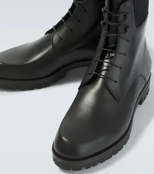 CHRISTIAN LOUBOUTIN Leather Lace-up Boots