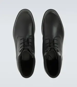 CHRISTIAN LOUBOUTIN Leather Lace-up Boots