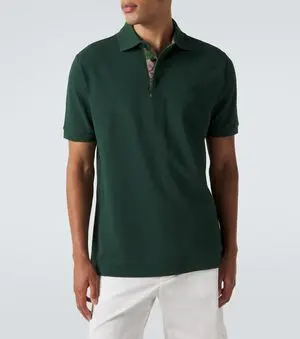 Etro Pegaso Cotton Pique Polo Shirt