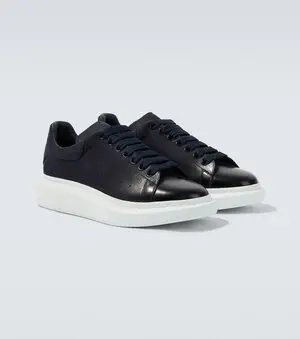 Alexander McQueen Oversized Leather And Suede Sneakers