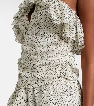 MARANT ETOILE Djimia Halterneck Cotton-blend Top - White