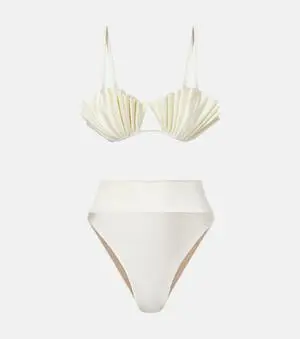 ADRIANA DEGREAS Seashell Bikini Set - White