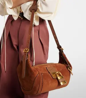 Chloé Paddington Small Suede Shoulder Bag