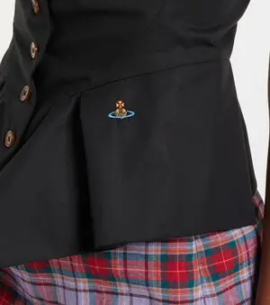 VIVIENNE WESTWOOD Cotton Button-down Top - Black