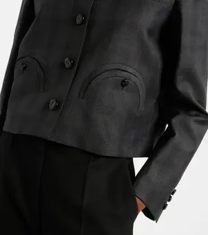 BLAZÉ MILANO Checked Virgin Wool Jacket