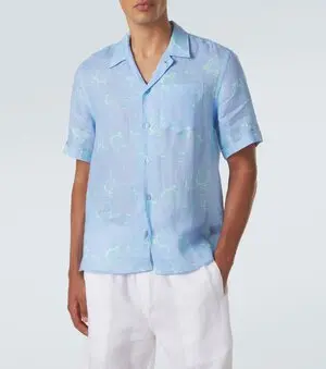 Vilebrequin Printed Linen Shirt