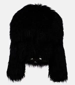 Attico Shearling Jacket - Black