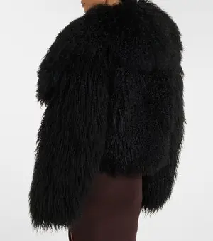Attico Shearling Jacket - Black