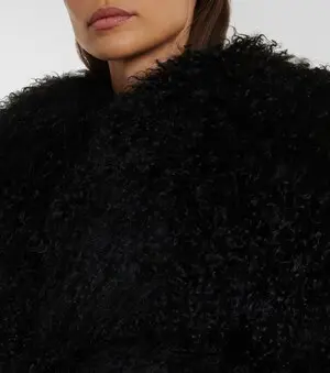 Attico Shearling Jacket - Black