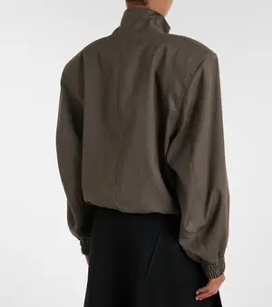 Attico Virgin Wool-blend Bomber Jacket