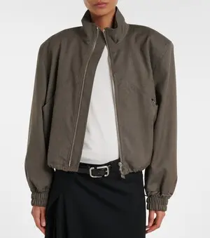 Attico Virgin Wool-blend Bomber Jacket
