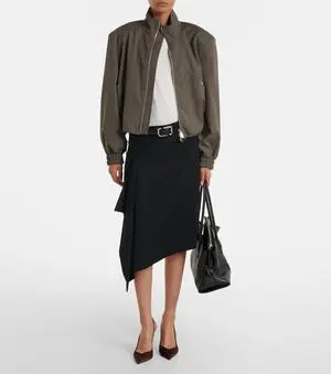 Attico Virgin Wool-blend Bomber Jacket