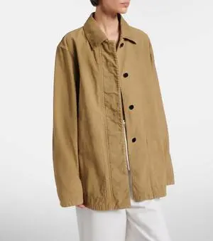 THE ROW Baeza Cotton Jacket - Beige