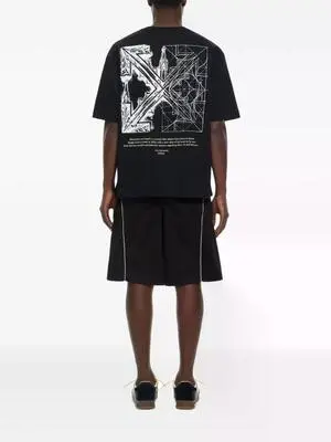 Off-White Logo-print Panelled Shorts