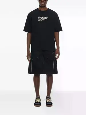Off-White Logo-print Panelled Shorts