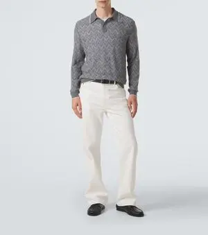 Missoni Zigzag Cashmere Polo Sweater