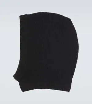 Rick Owens Alpaca And Wool-blend Hood - Black