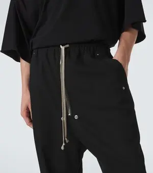 Rick Owens Bela Wool Wide-leg Pants - Black