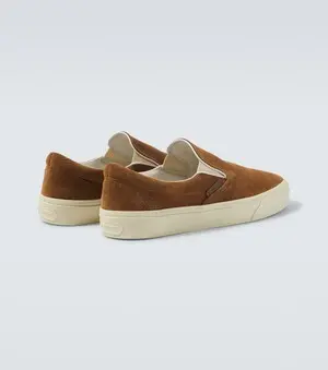 TOM FORD Jude Suede Slip-on Sneakers