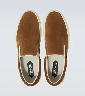 TOM FORD Jude Suede Slip-on Sneakers
