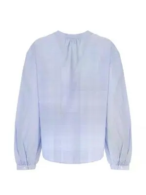 MC2 SAINT BARTH Liona Gingham Embroidered Shirt