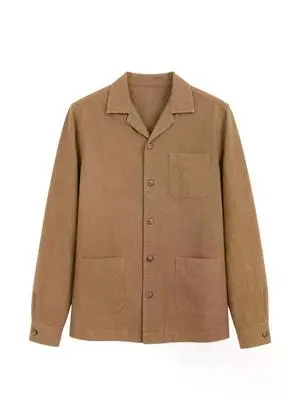 Boglioli Spread-collar Patch-pocket Shirt - Neutrals