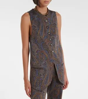Etro Paisley Jacquard Vest