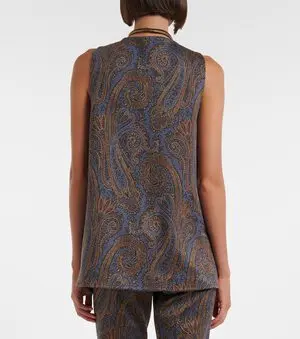 Etro Paisley Jacquard Vest