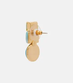 JENNIFER BEHR Azurine Crystal-embellished Drop Earrings