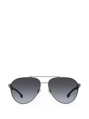 BOSS Double-bridge Pilot Sunglasses - Grey
