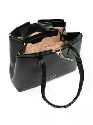 CAFÈNOIR Logo Lettering Tote Bag With Chain Detail