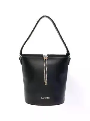 CAFÈNOIR Chain-detail Bucket Bag - Black