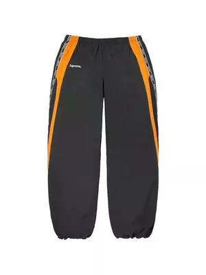 Supreme Navy Track Pants With Side Stripe Detailing