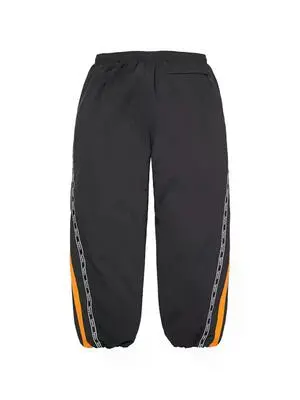 Supreme Navy Track Pants With Side Stripe Detailing