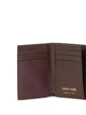 Roberto Cavalli Croc-effect Logo-lettering Card Holder