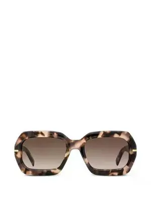 BOSS Geometric Frame Sunglasses - Brown