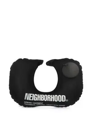NEIGHBORHOOD Logo-print Inflatable Neck Pillow - Black