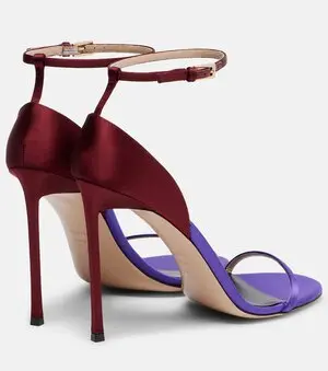 TOM FORD Vertigo Satin Sandals - Purple