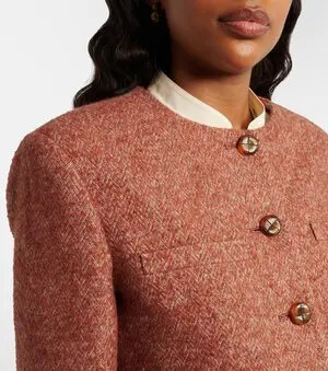 BLAZÉ MILANO Shamo Tweed Jacket - Red