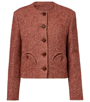 BLAZÉ MILANO Shamo Tweed Jacket - Red