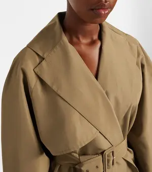 THE ROW Amapola Silk Trench Coat - Beige