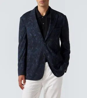 Etro Paisley Wool-blend Jacquard Blazer