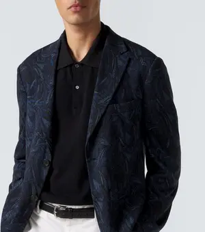 Etro Paisley Wool-blend Jacquard Blazer