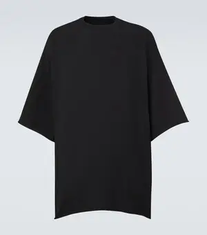 Rick Owens Tommy Oversized Cotton Jersey T-shirt - Black