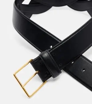Altuzarra Loopy Leather Belt - Black