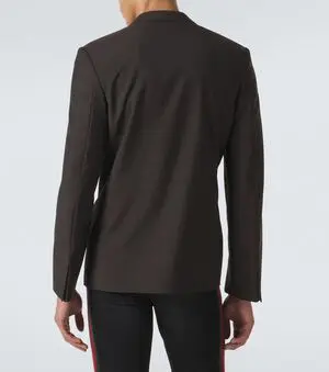 Gucci Pinstripe Wool And Mohair Blazer