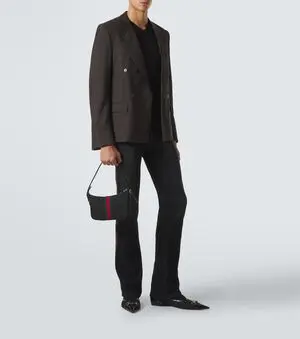 Gucci Pinstripe Wool And Mohair Blazer