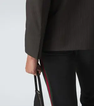 Gucci Pinstripe Wool And Mohair Blazer