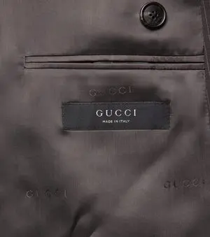Gucci Pinstripe Wool And Mohair Blazer